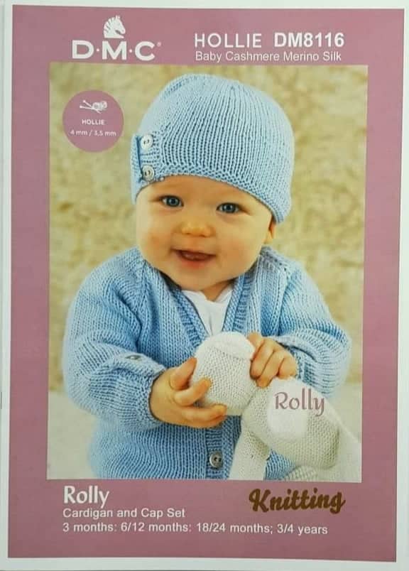 DMC Knitting 'Rolly" Cardigan and Hat Pattern – My Favourite Things ...